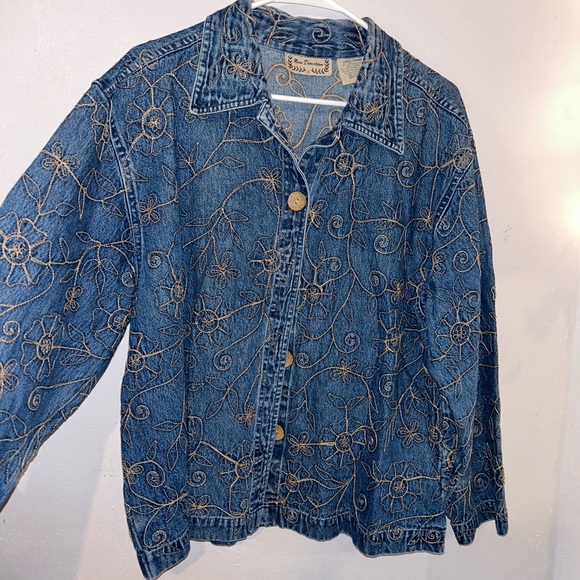 new directions | Jackets & Coats | Vintage Detailed Jean Jacket | Poshmark
